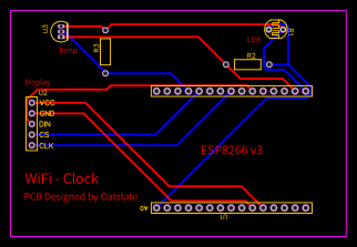 PCB for SuperY WiFi Clock - OSHWLab