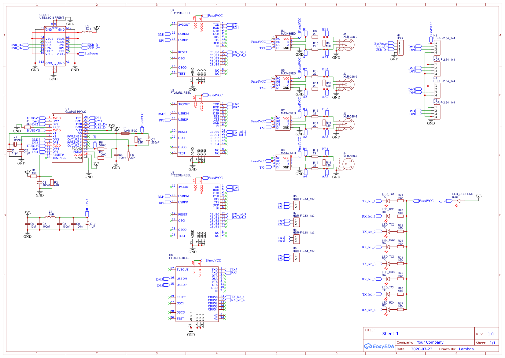 USB2DMX - EasyEDA open source hardware lab