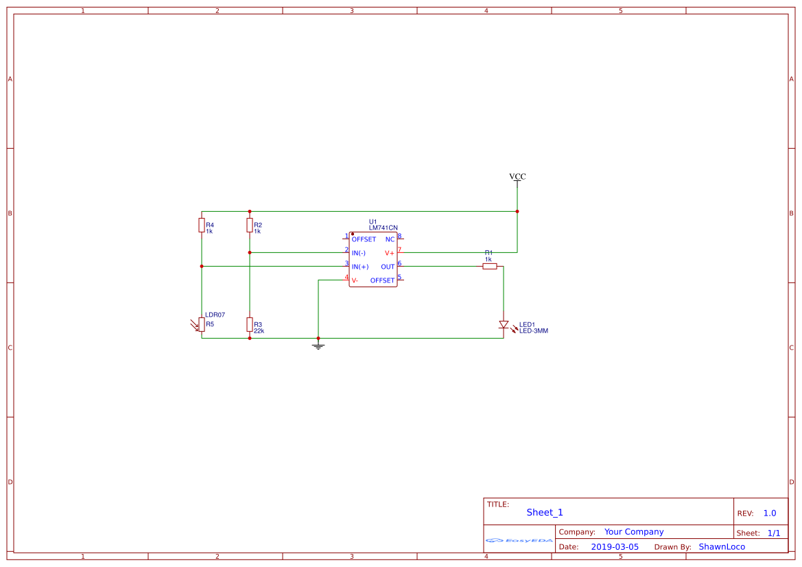 ldr opamp - Platform for creating and sharing projects - OSHWLab
