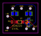 AD8220 Eval board - OSHWLab