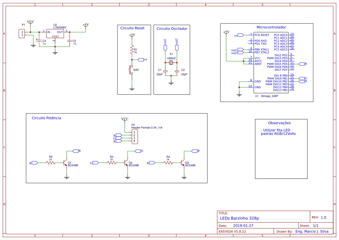 Leds_Barzinho_329p - Platform for creating and sharing projects - OSHWLab