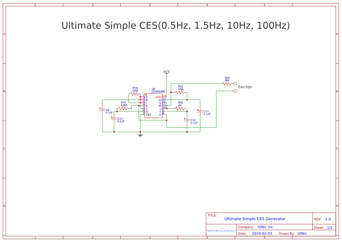 CES(Cranial Electro-Stimulation) Circuits - OSHWLab