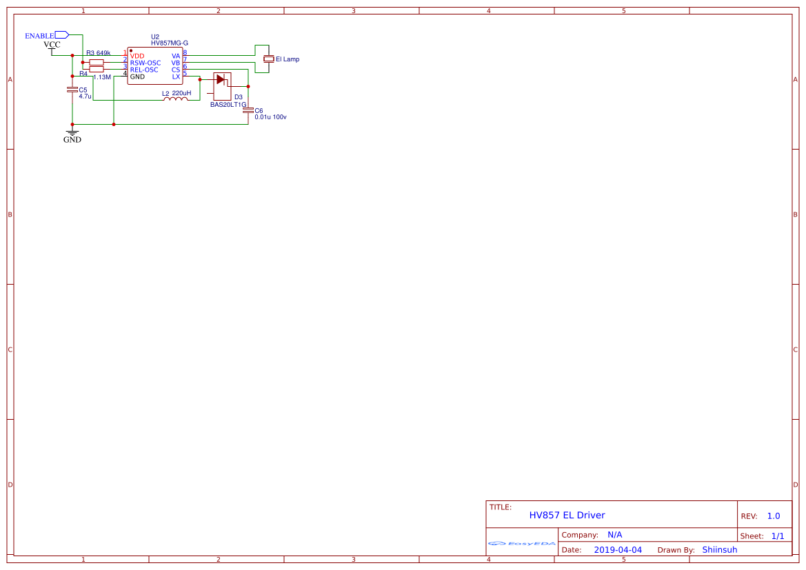 3ch EL sound-to-light - Platform for creating and sharing projects - OSHWLab