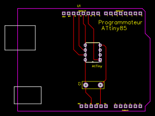 Programmeur attiny - OSHWLab