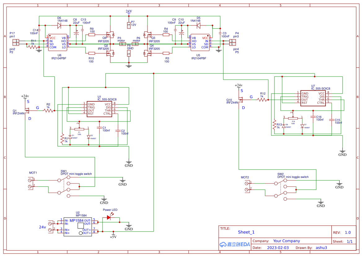 Motor Driver - EasyEDA open source hardware lab