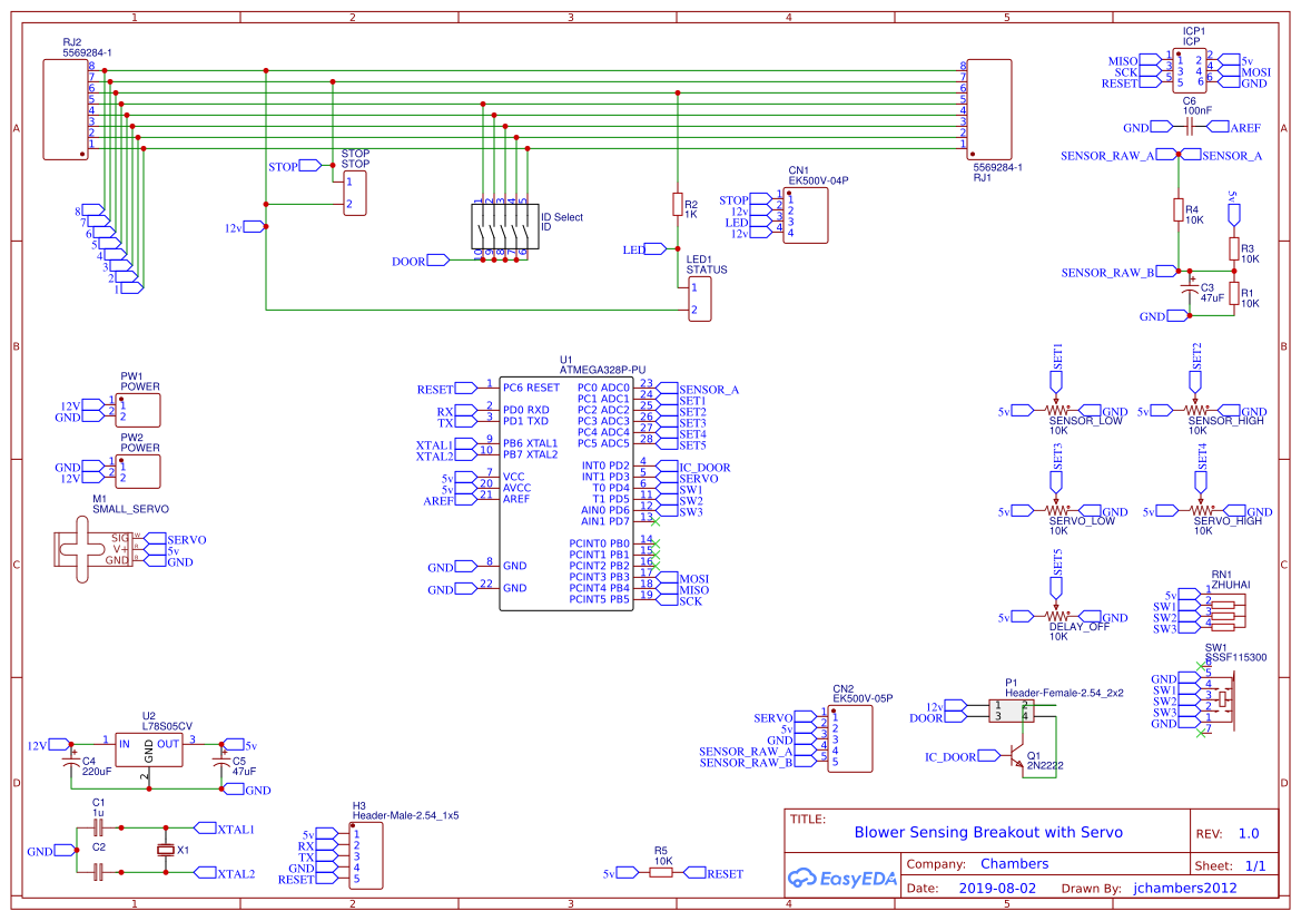 Blower Sensing Kit Servo - EasyEDA open source hardware lab