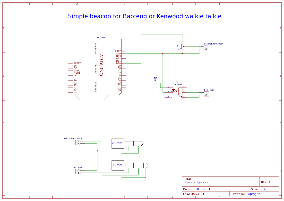 Simple_Beacon - EasyEDA open source hardware lab