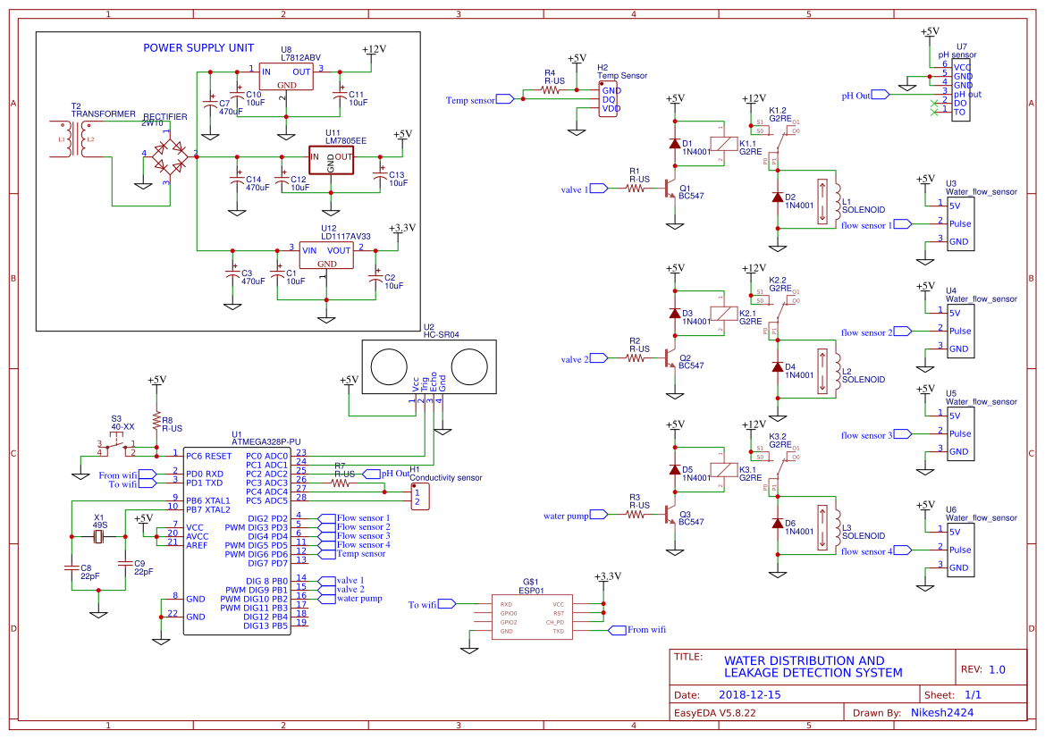 WaterDistribution_easyEDA - Platform for creating and sharing projects - OSHWLab