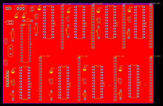 Dot Matrix Display Card - EasyEDA open source hardware lab