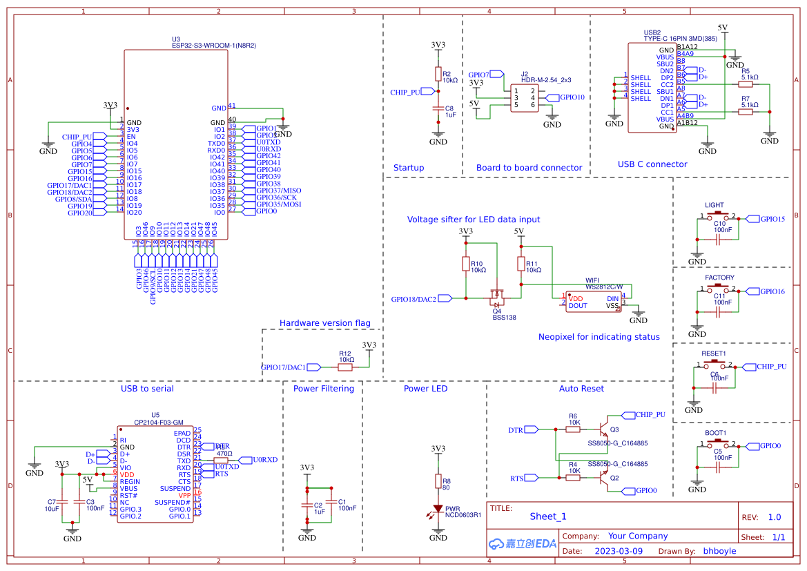 ESP32 Light Switch - EasyEDA open source hardware lab