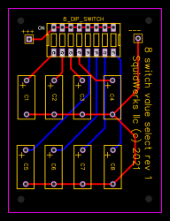 DIP 8 SPST select a value copy - EasyEDA open source hardware lab