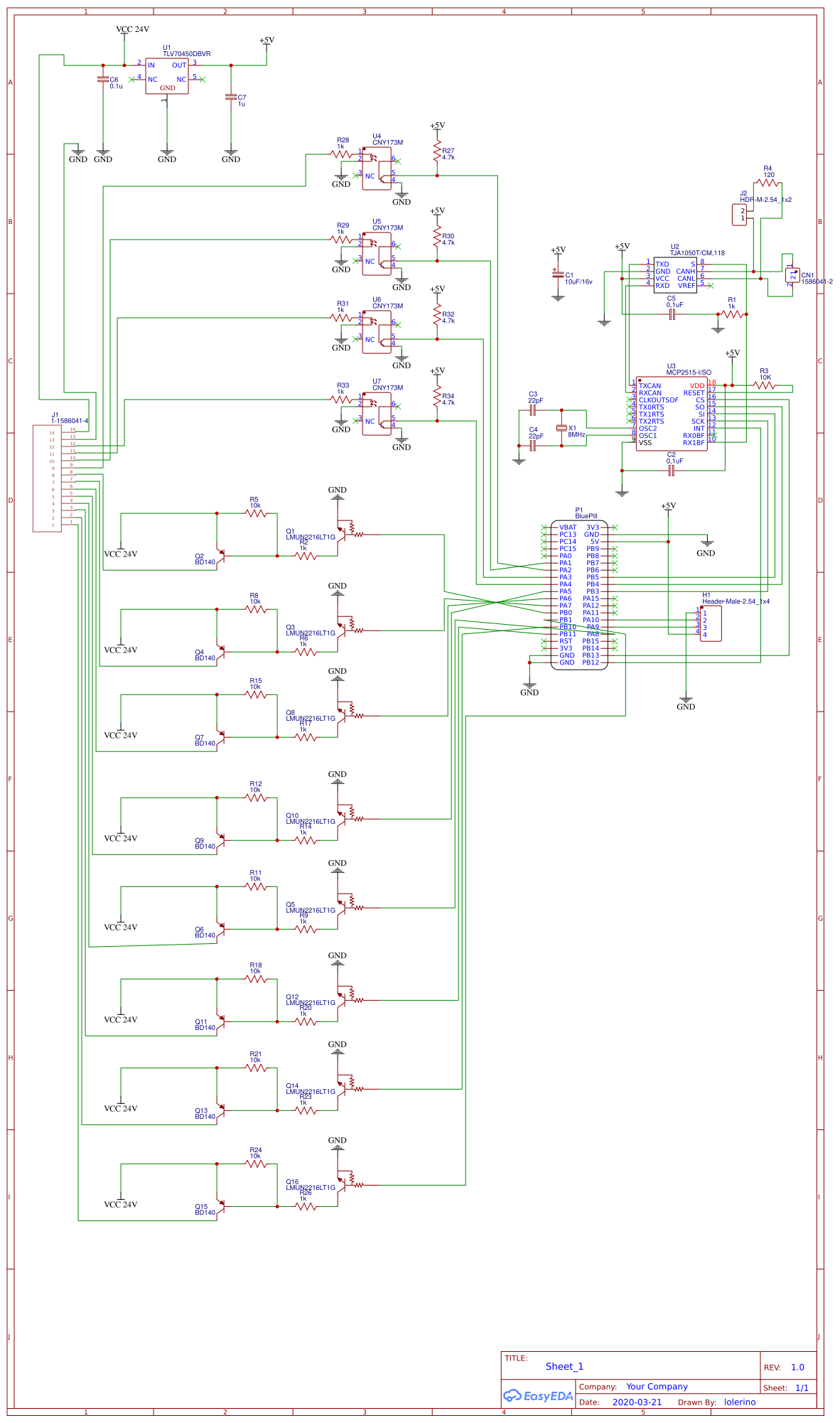 CAN-BUS Multiplexer - OSHWLab
