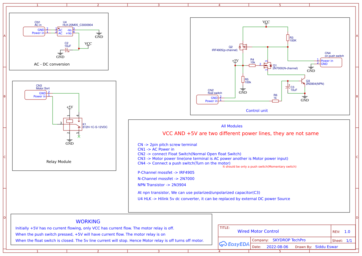 Wired Motor Control - EasyEDA open source hardware lab