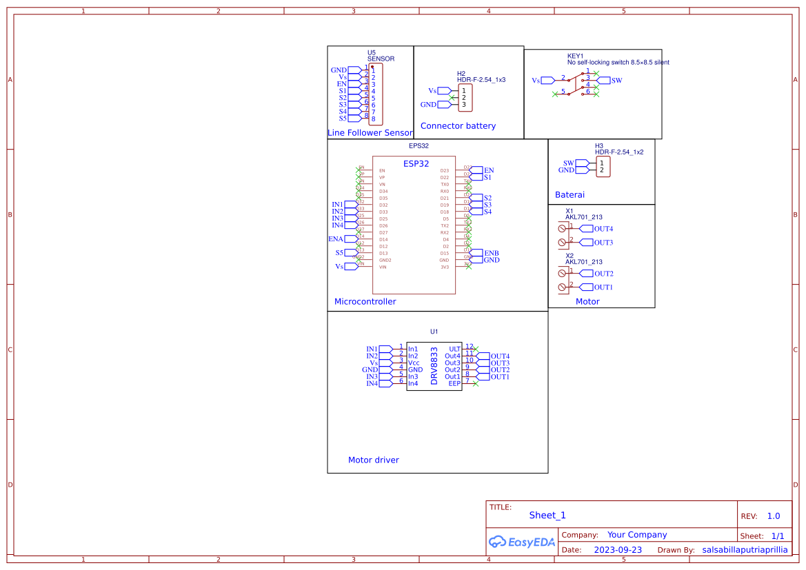 motor driver line follower - EasyEDA open source hardware lab