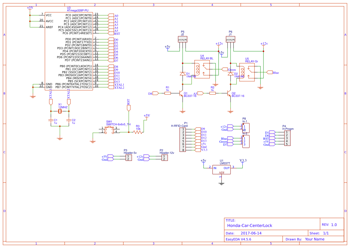 Car-RFID-CenterLock - OSHWLab