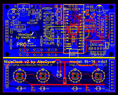 6xNixieClock (ATmega328, Arduino NANO) - OSHWLab