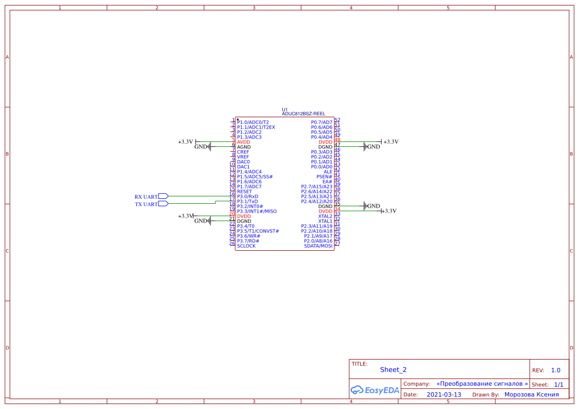 ADuc812 - EasyEDA open source hardware lab