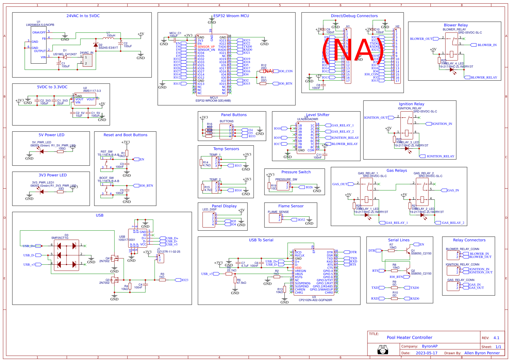 Smart Home Pool Heater Controller V4.1 - OSHWLab
