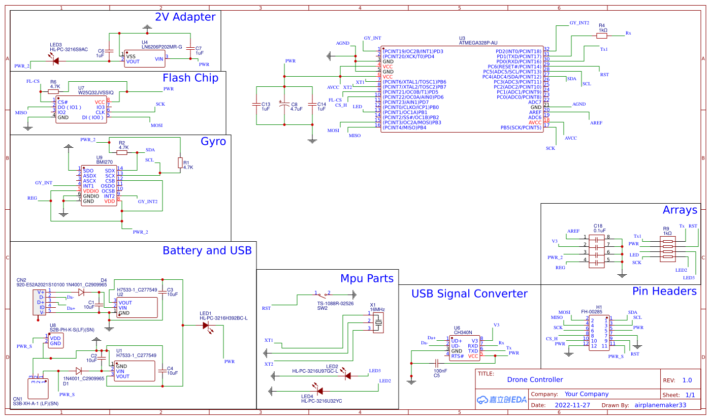 Flight Data Logger - EasyEDA open source hardware lab
