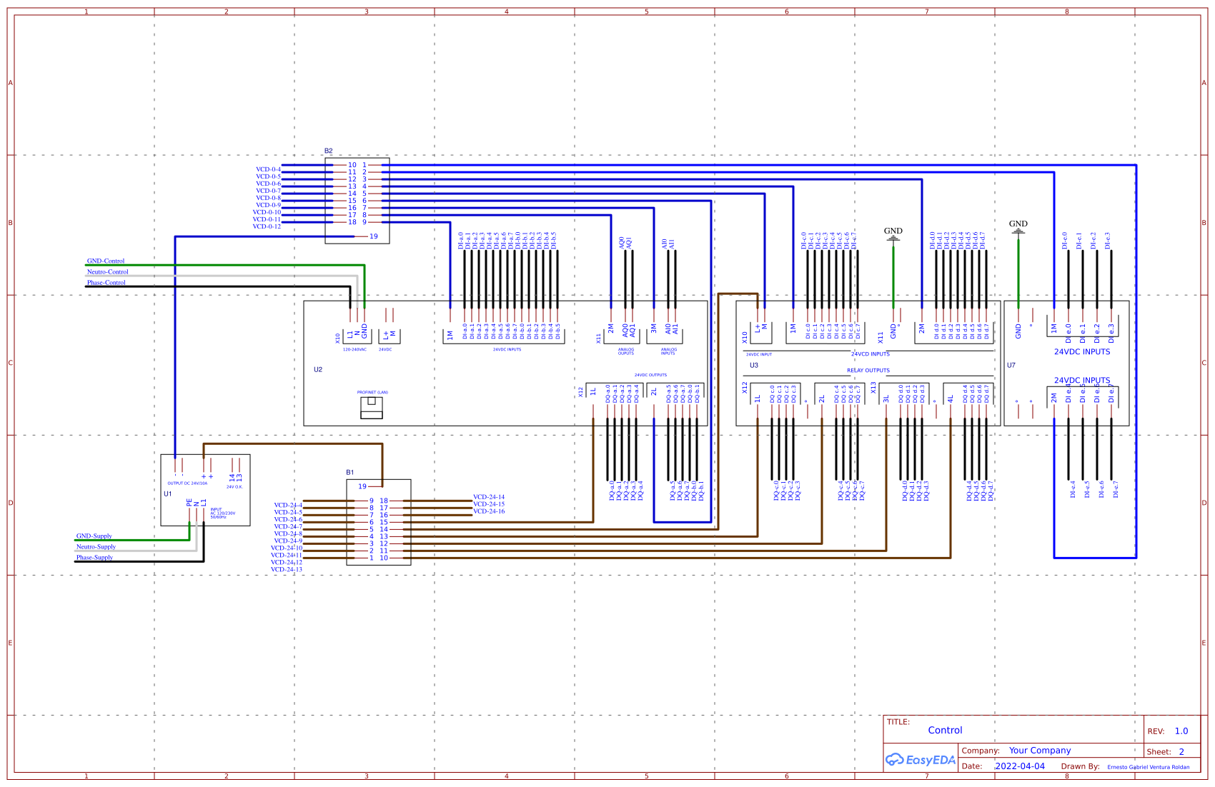 Tablero Electrico - EasyEDA open source hardware lab