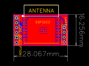 ESP32-C3-WROOM-2 Breakout - OSHWLab