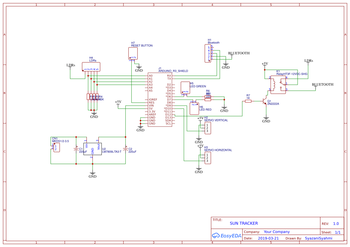 FYP - SUN_TRACKER - EasyEDA open source hardware lab