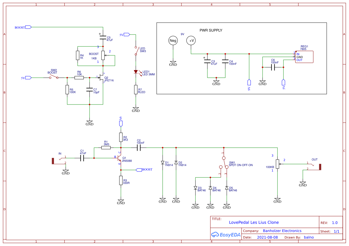 LovePedal-LesLius - OSHWLab