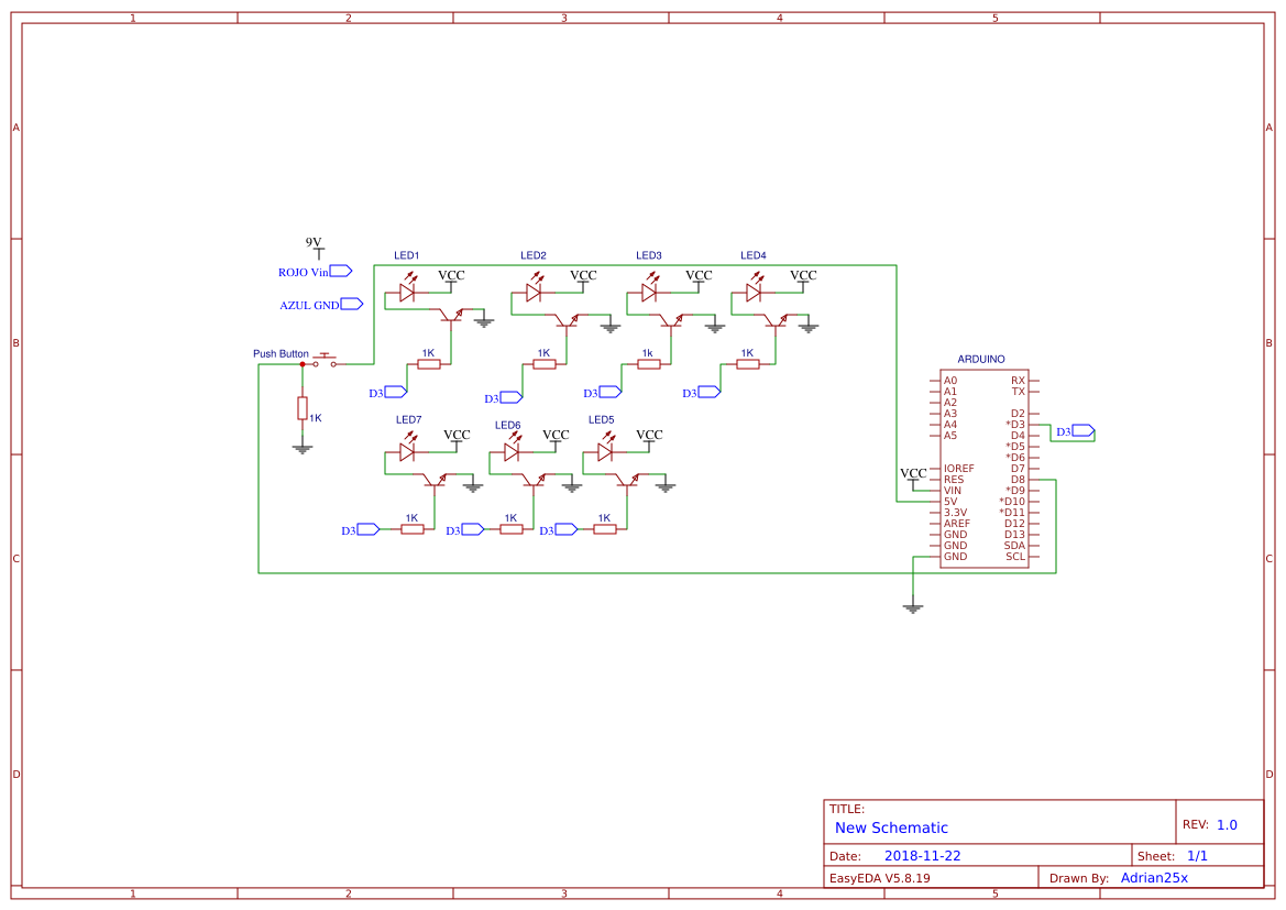Display 7 segmentos - EasyEDA open source hardware lab