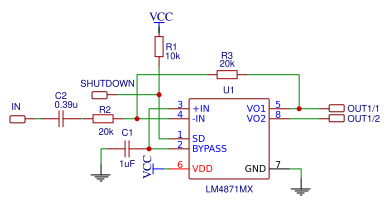 Усилитель LM4871 - OSHWLab