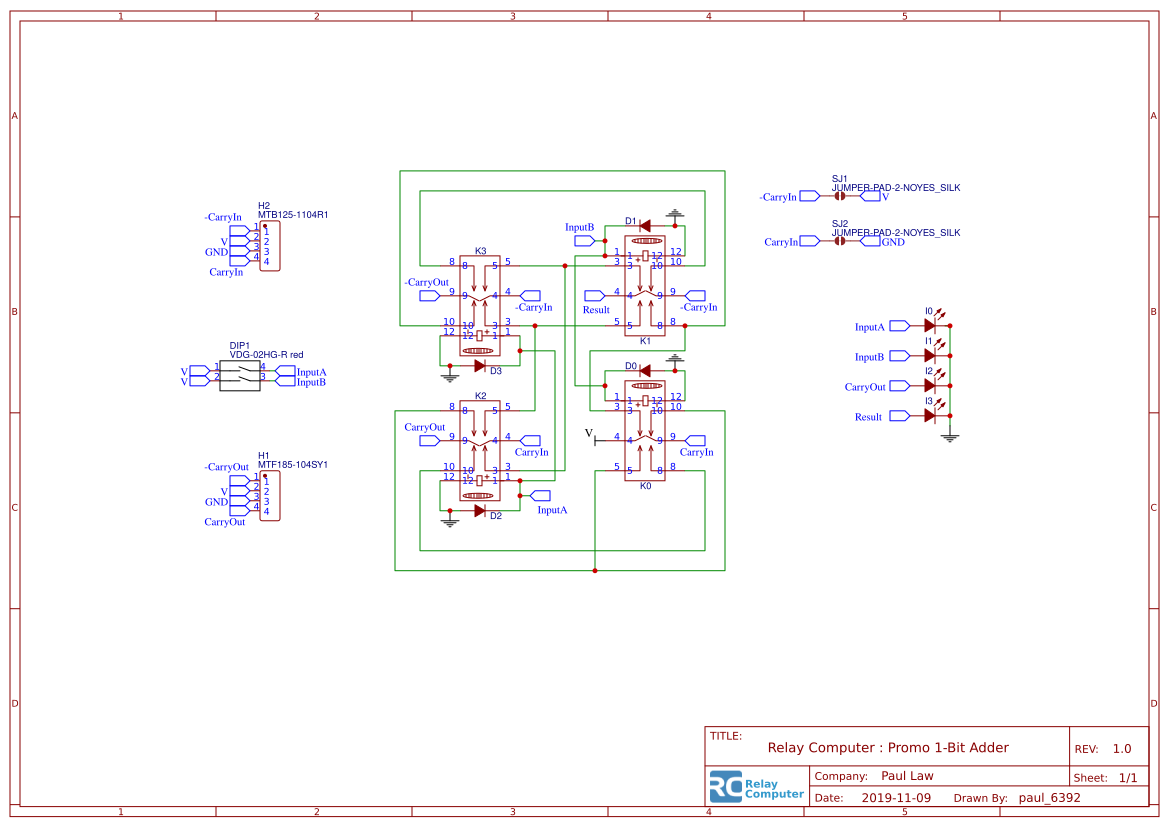RC - Promo 1-Bit Adder - OSHWLab