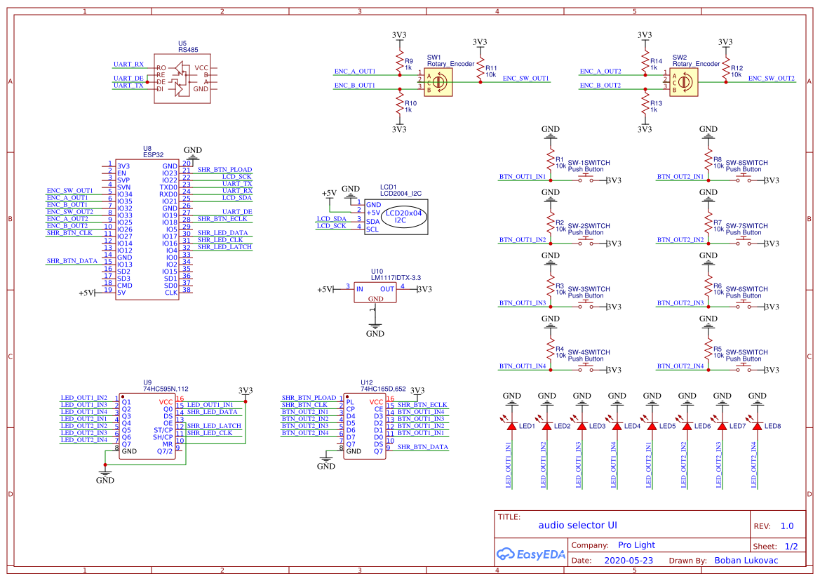 audio system - EasyEDA open source hardware lab