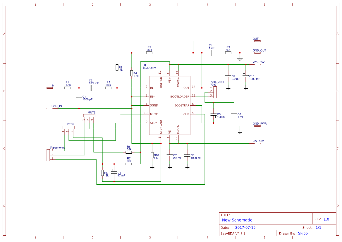 TDA729x Hi-Fi invert amplifier - OSHWLab