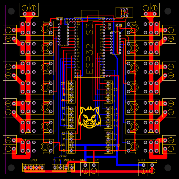 Esp32-S3|14 relay|20Input|Servo - EasyEDA open source hardware lab