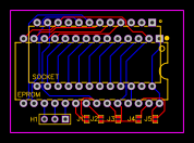 Signetics 2513 EPROM Adapter - EasyEDA open source hardware lab