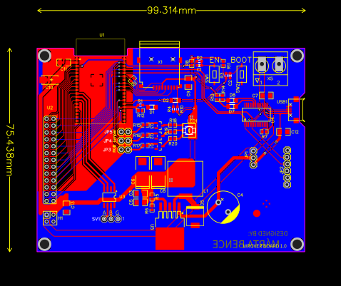Smart Home control ESP32 - EasyEDA open source hardware lab