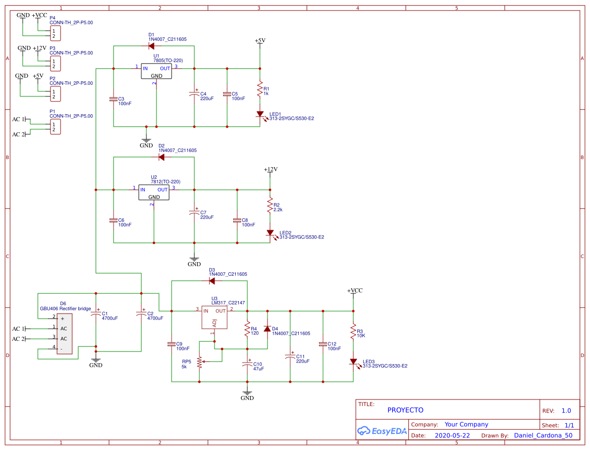 PROYECTO ESQUEMA Y TARJETA PCB - OSHWLab