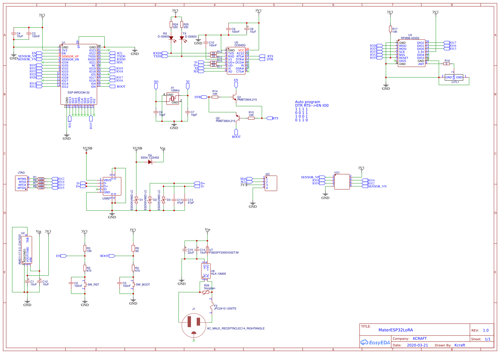 MasterESP32LoRA - OSHWLab