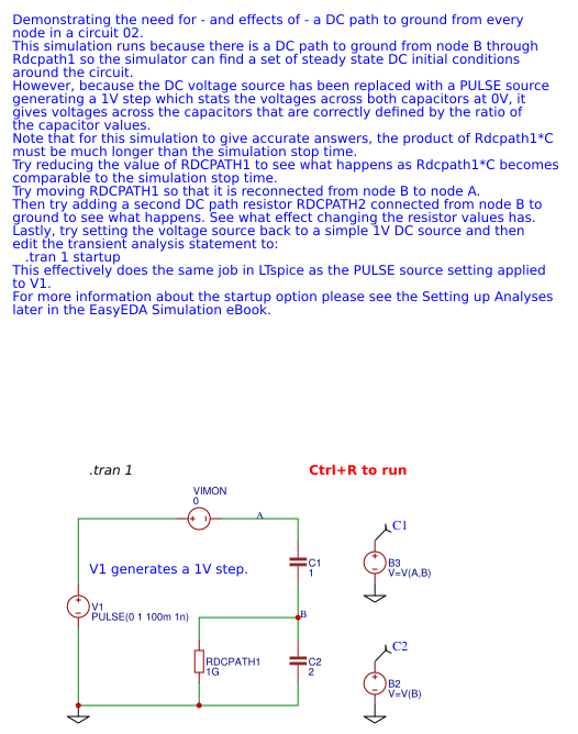 Capacitors in series 03 - EasyEDA open source hardware lab