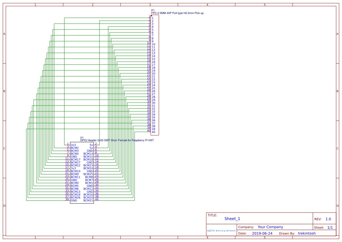 SMD GPIO to FFC - Platform for creating and sharing projects - OSHWLab