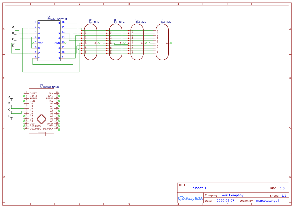 Nixie multiplexing - Platform for creating and sharing projects - OSHWLab