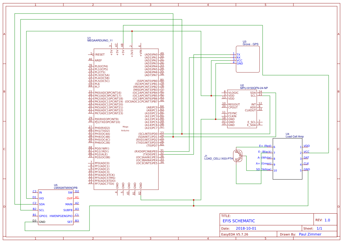 EFIS REV 1 - EasyEDA open source hardware lab