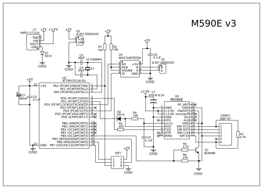 PCB M590E - EasyEDA open source hardware lab