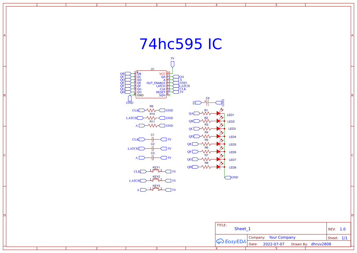74hc595 IC - OSHWLab