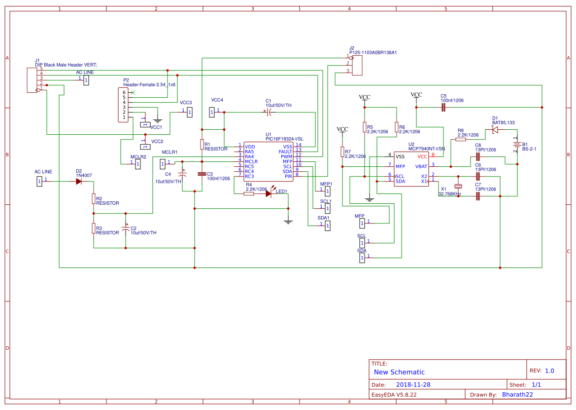 New Project-RTC-Motionsensor - OSHWLab