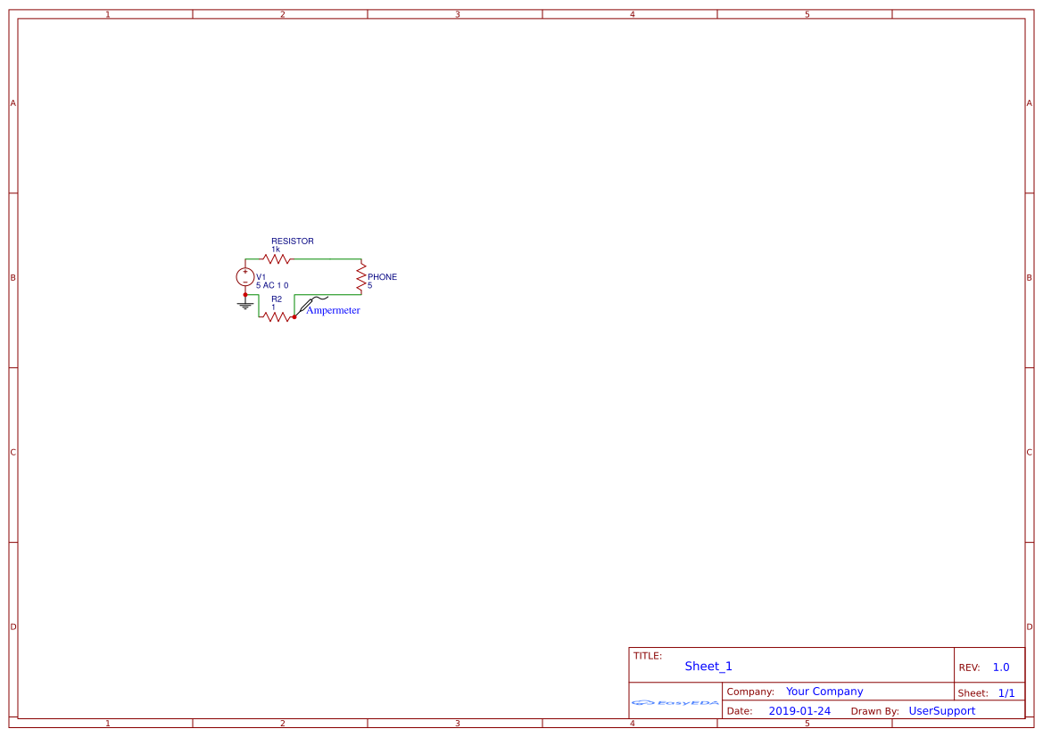 resistor and battery - EasyEDA open source hardware lab