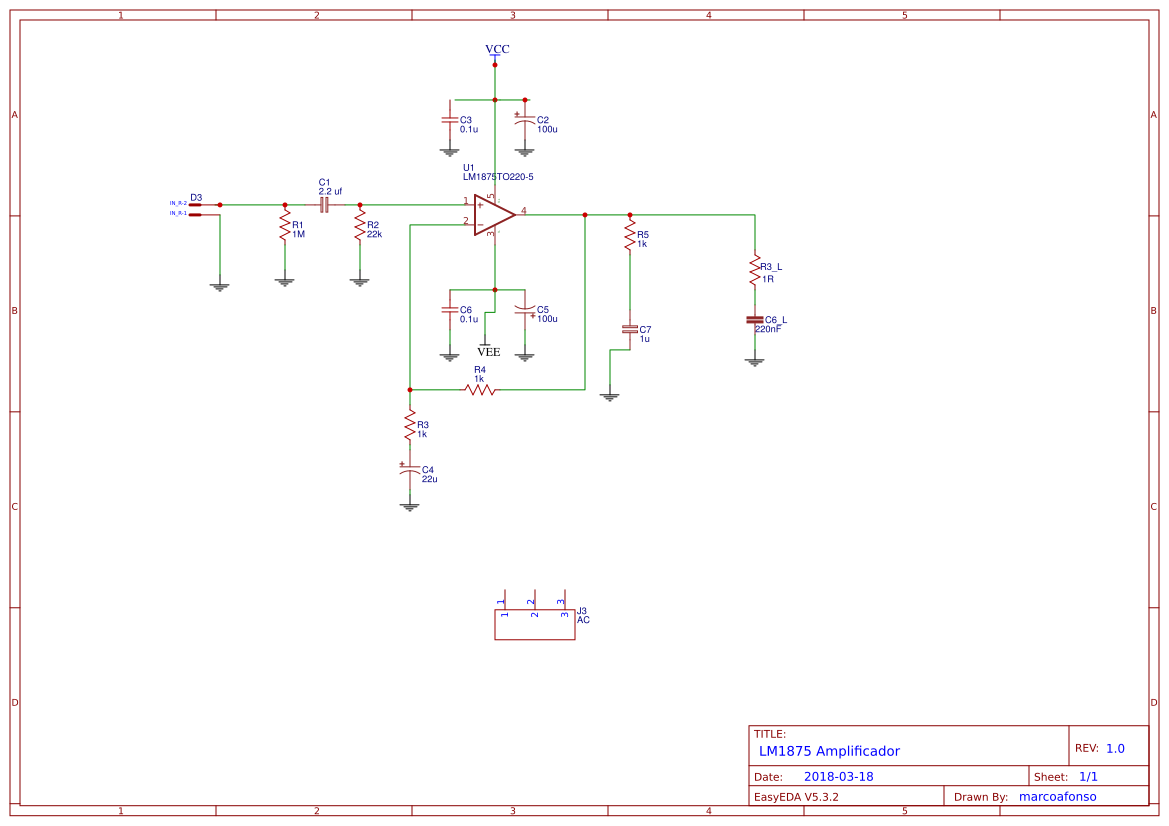 amplificador lm1875 - OSHWLab