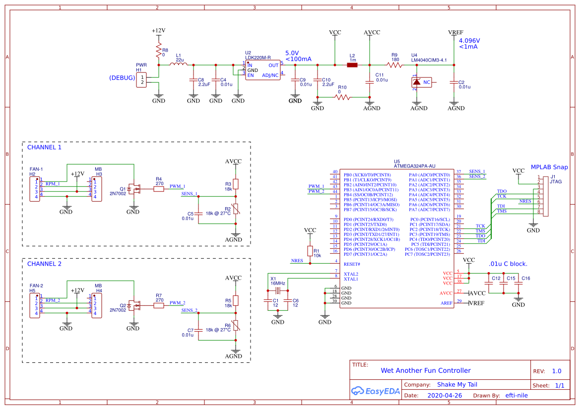 Yet Another Fan Controller - EasyEDA open source hardware lab