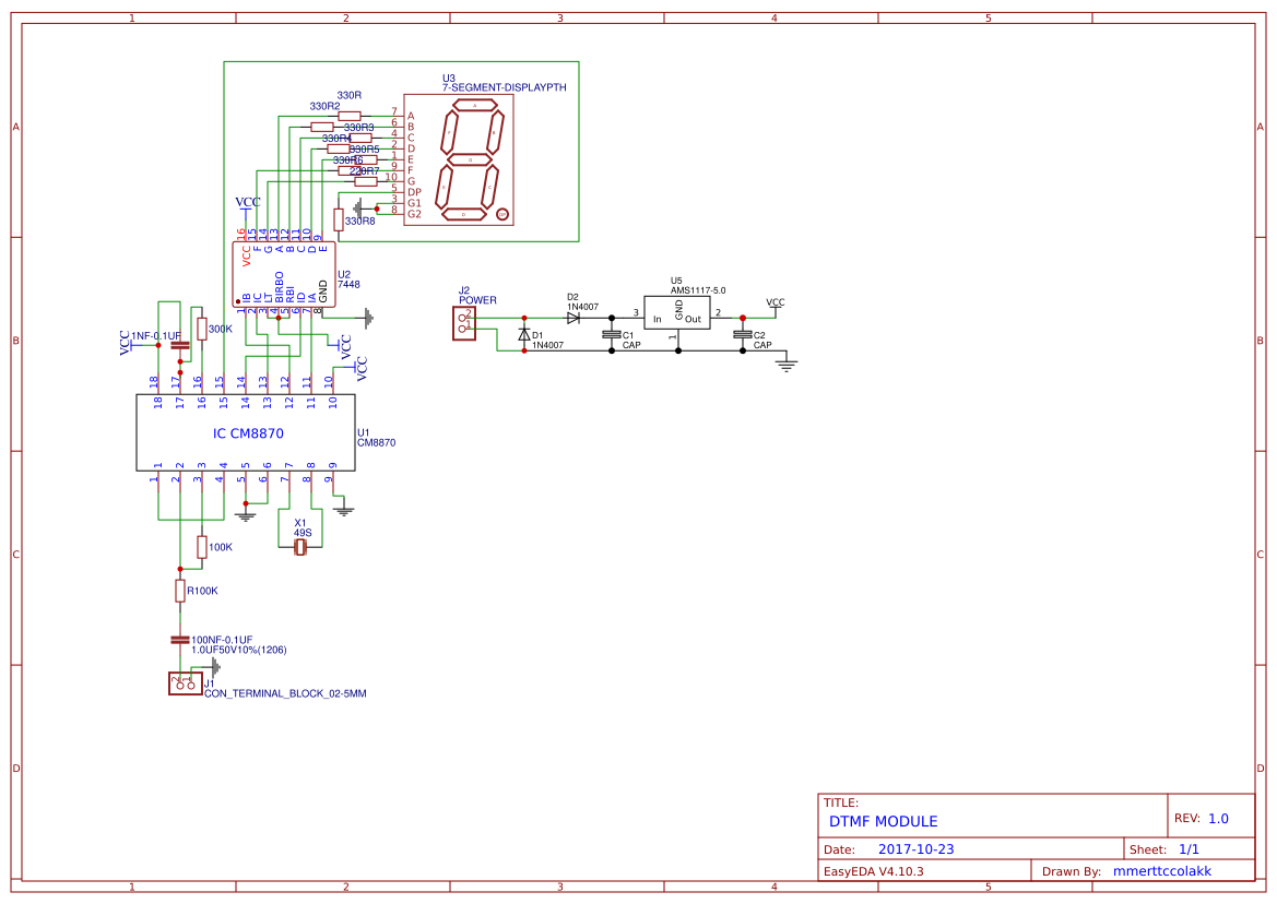 DTMF Module - OSHWLab