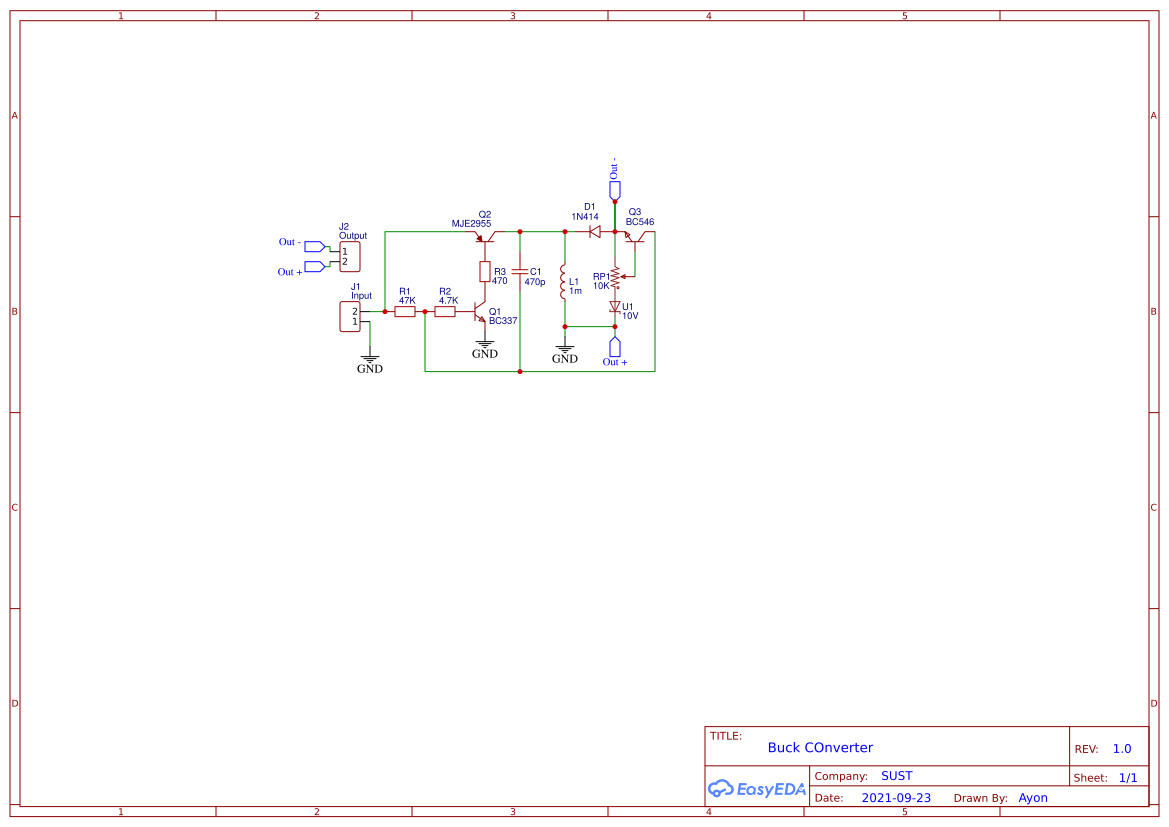 Custom Buck Converter - OSHWLab