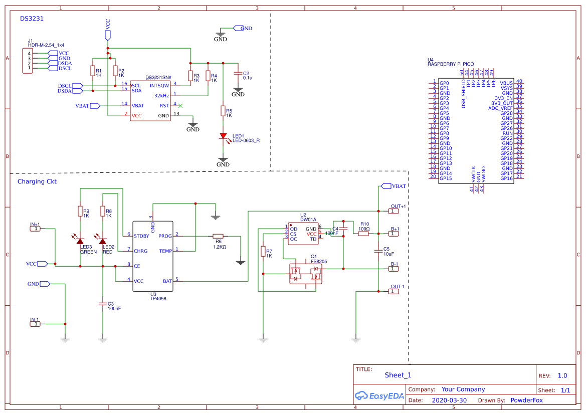 DS3231M_Battery_charging - EasyEDA open source hardware lab